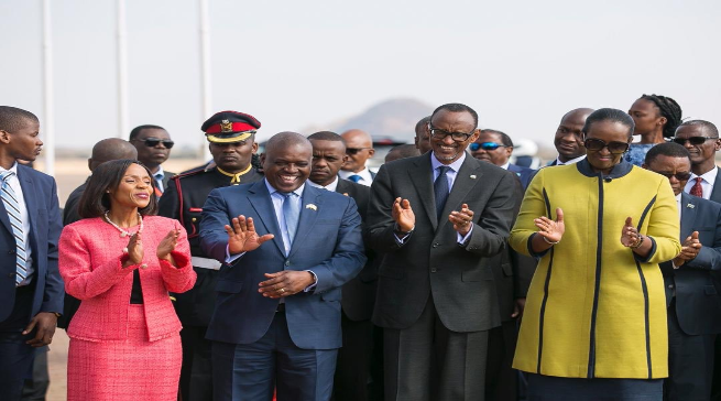 President Kagame and First Lady in Botswana for a 2-day State visit